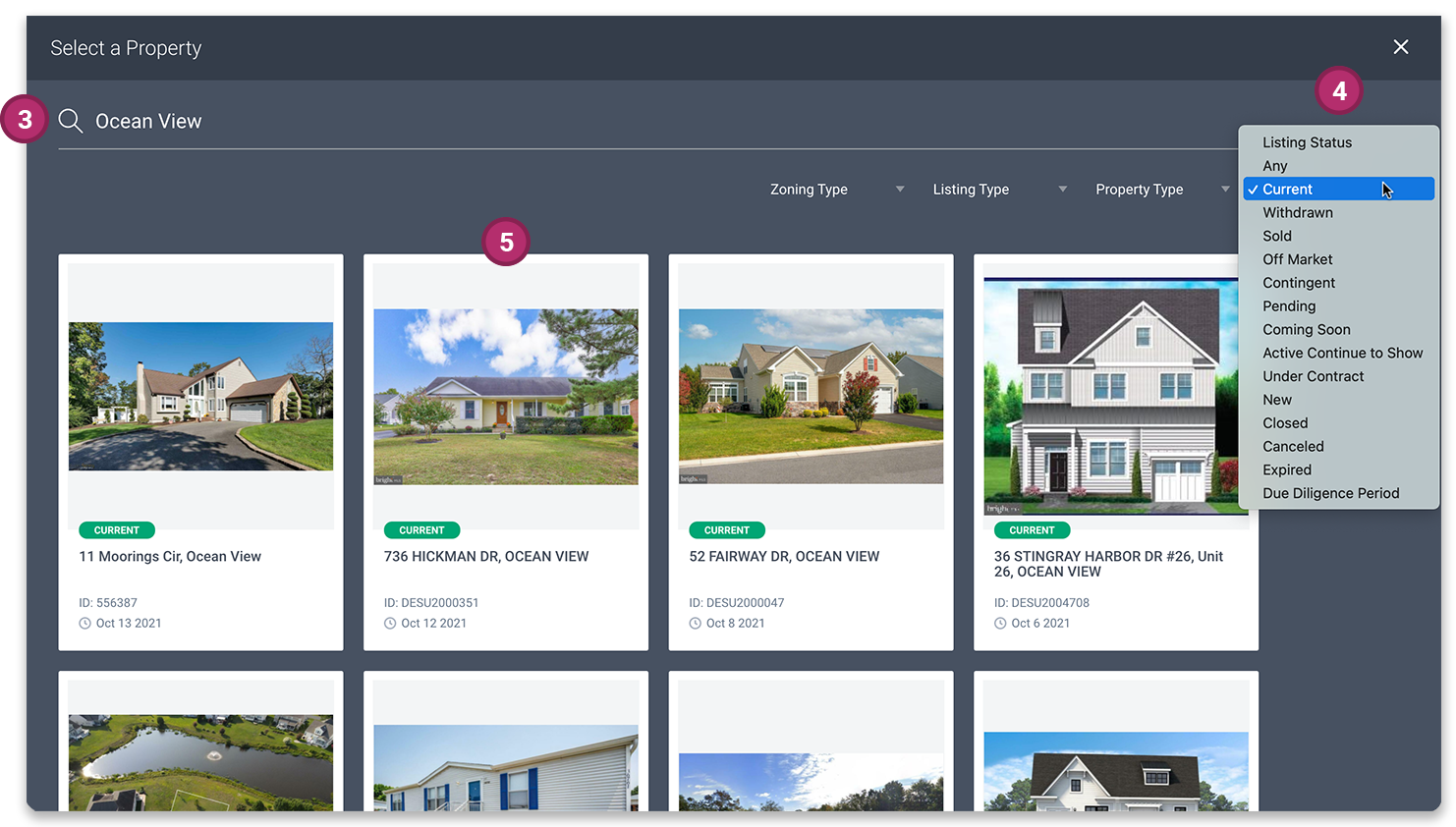 Search for a property to use in your email – ActivePipe
