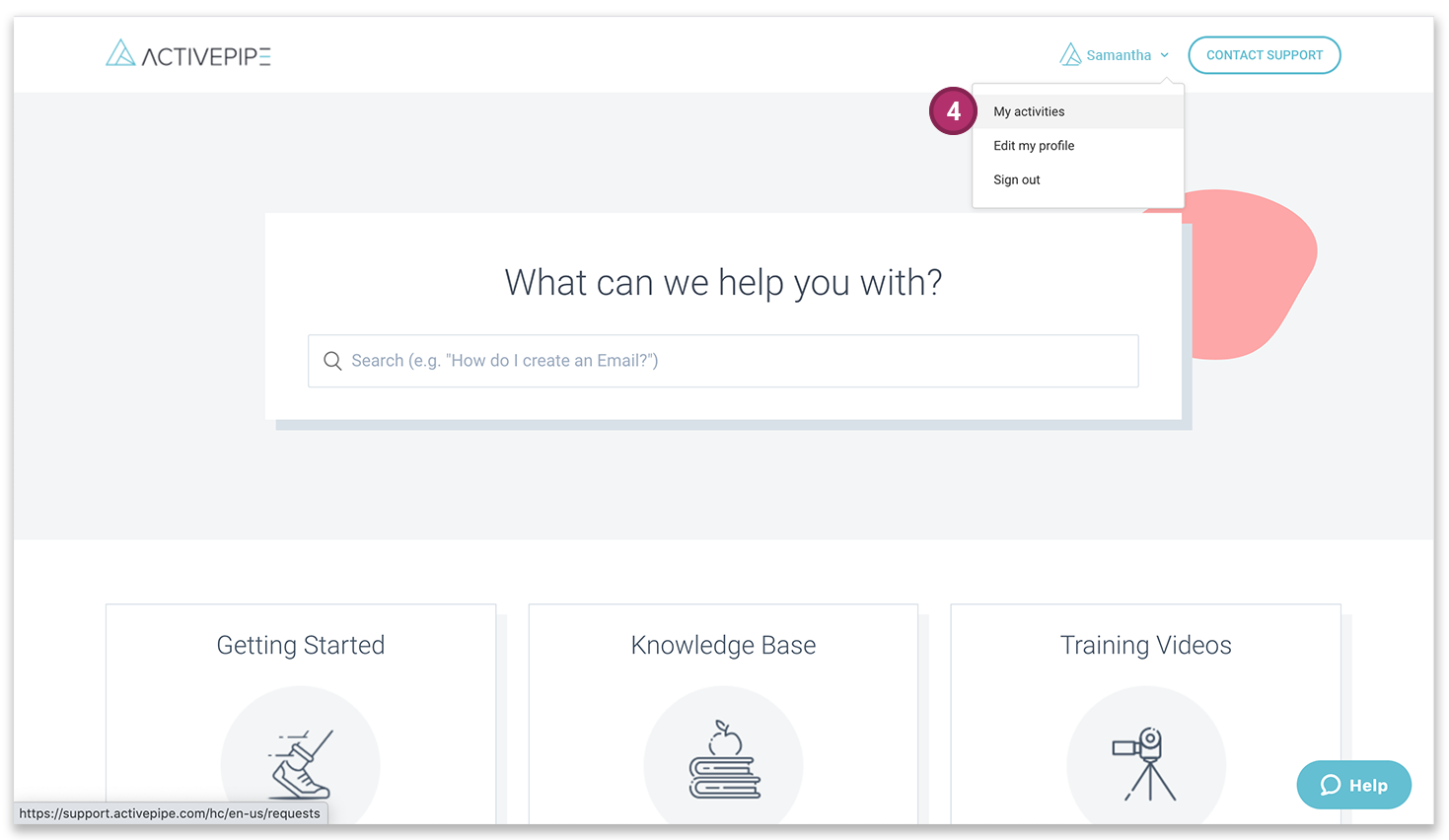 Tracking your support requests – ActivePipe