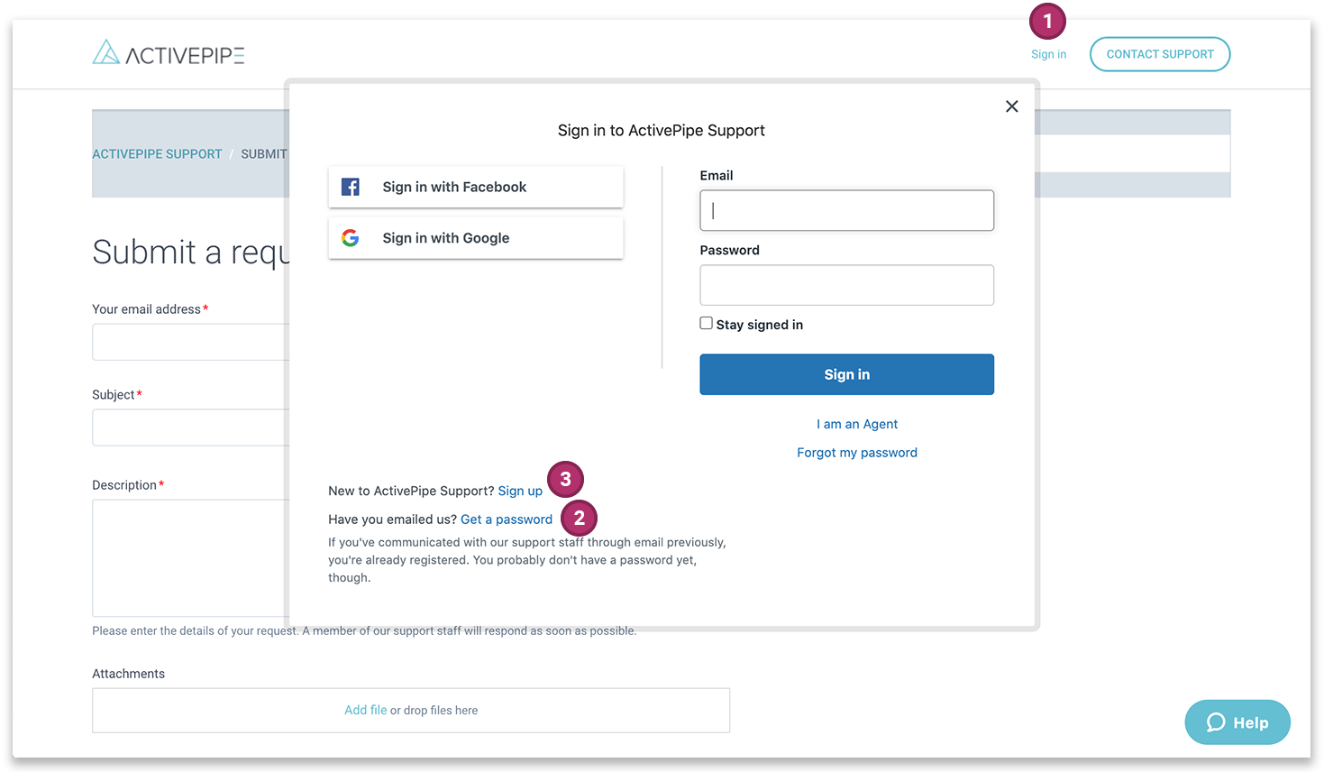 Tracking your support requests – ActivePipe