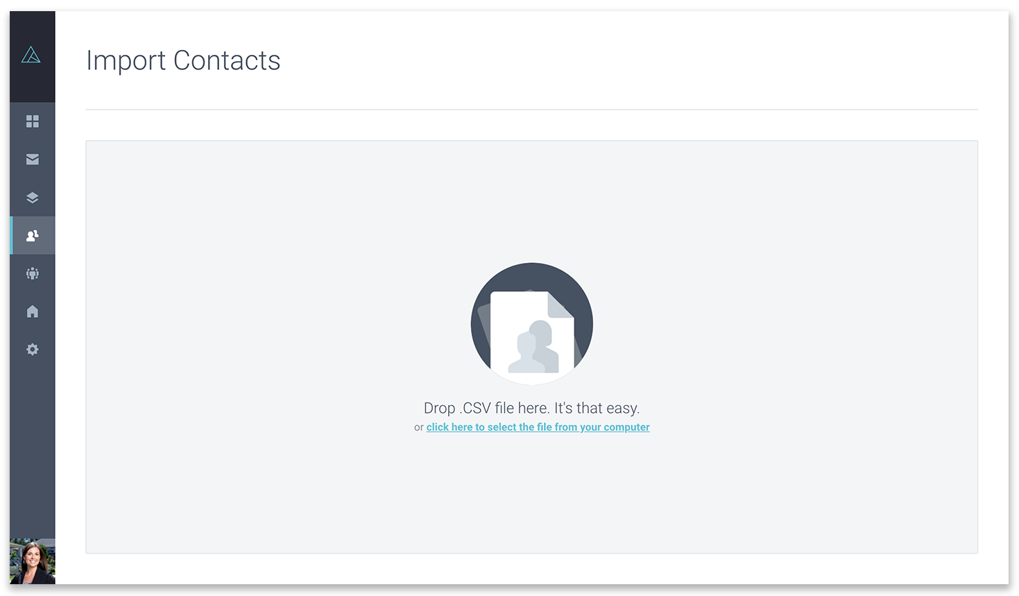 Upload contacts using a CSV file – ActivePipe