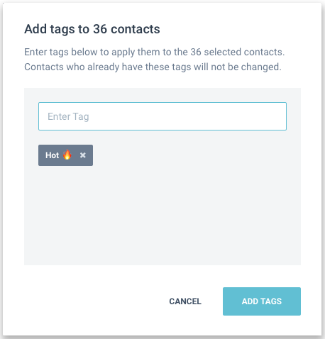 Add multiple contacts to a tag – ActivePipe