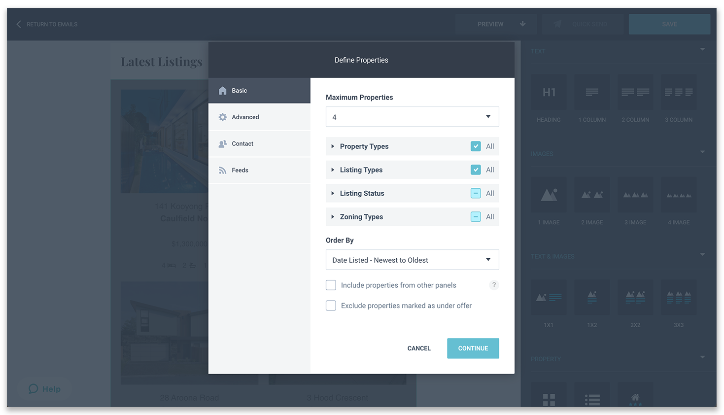 Property panel automation options – ActivePipe