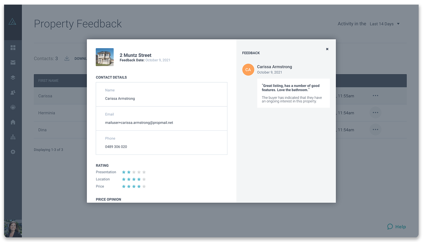 Property Notifications: Property Feedback – ActivePipe