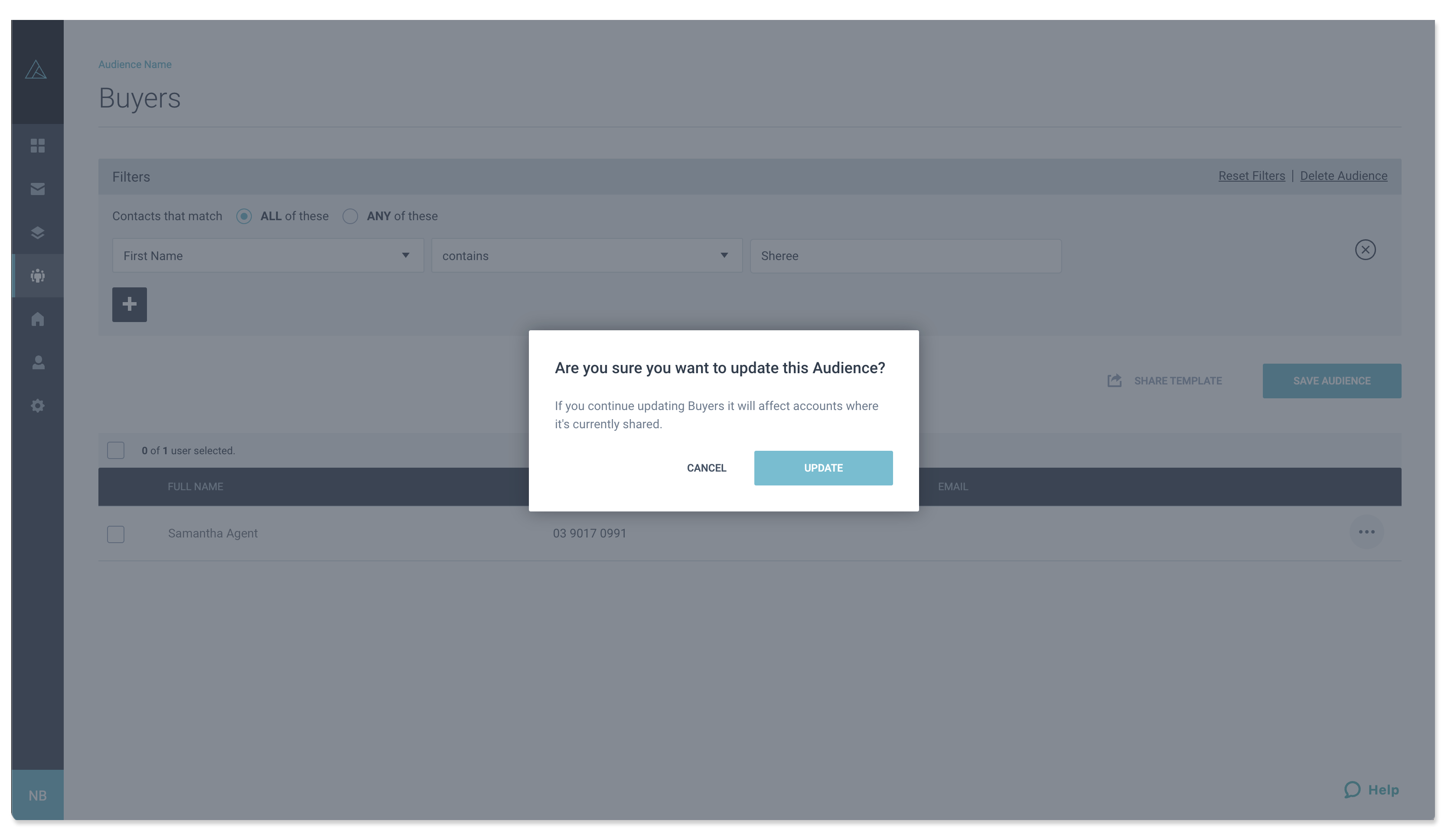 Edit a managed audience – ActivePipe