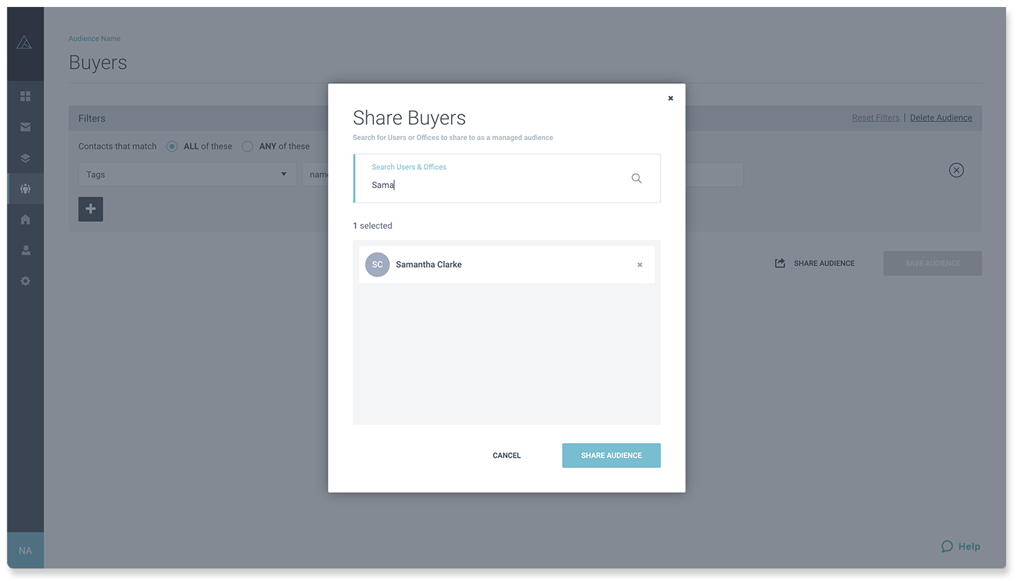 Share a managed audience – ActivePipe