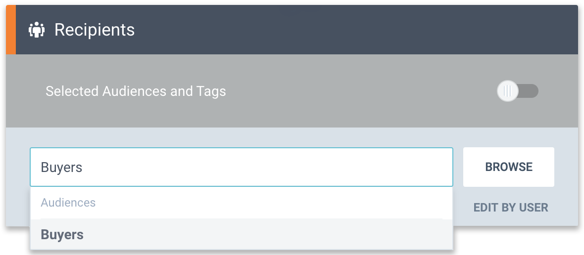 Send on behalf of your Users, and select their recipients - Admin level – ActivePipe