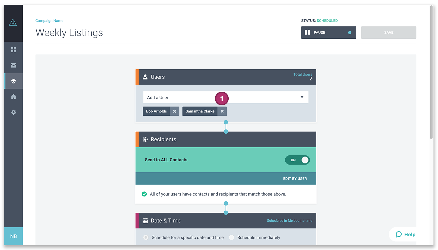 Remove a user from a campaign – ActivePipe