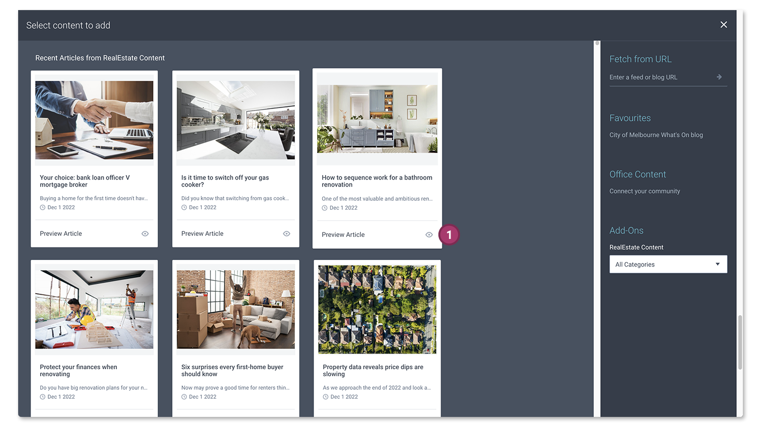 Add or update a SmartFeed article in an email – ActivePipe