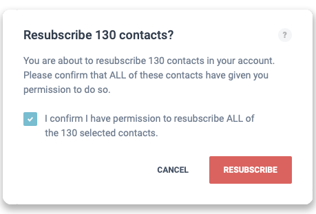 How to resubscribe contacts – ActivePipe
