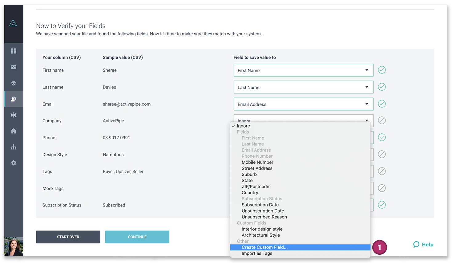 Create A New Text Or Date Type Custom Field Activepipe