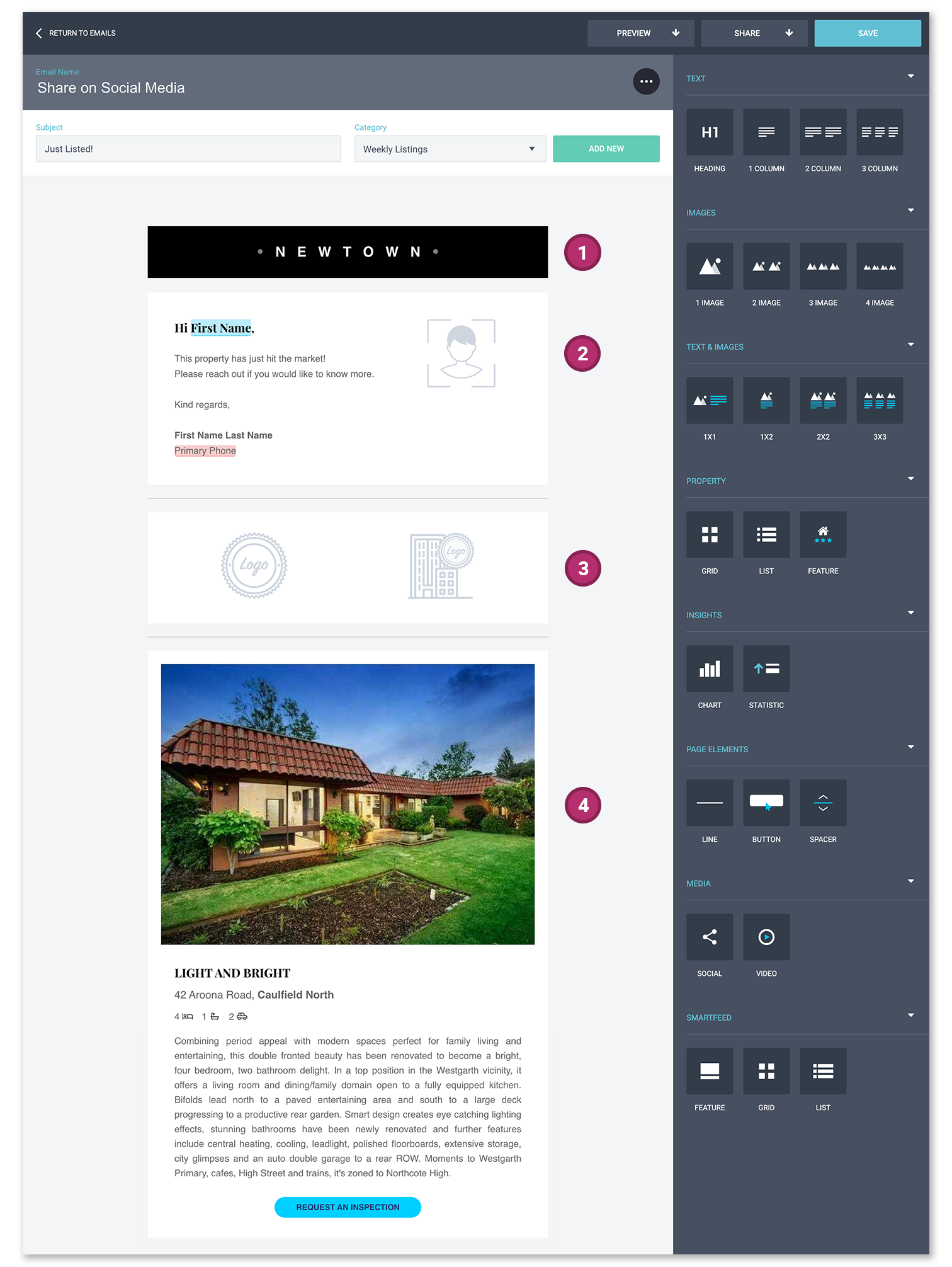 Image selection and display when sharing on socials – ActivePipe