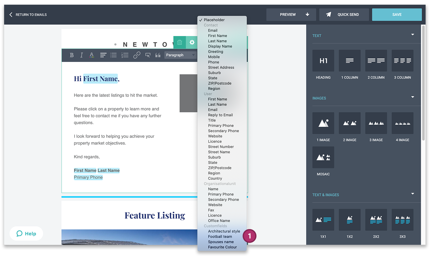 How to use Custom Fields as placeholders – ActivePipe
